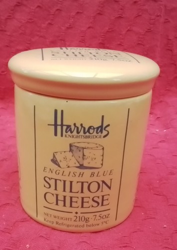 Vintage Harrods Blue Stilton Cheese Storage Jar Pot Vintage Retro ...