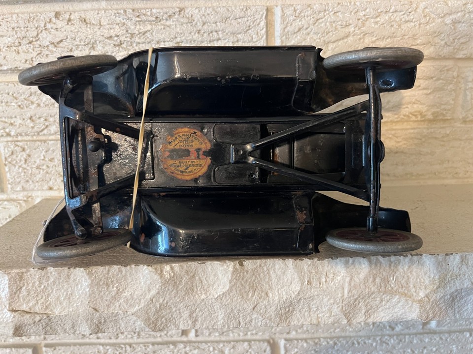 Rare Antique Toy Buddy L Flivver Model T Stamped Steel round Decal ...