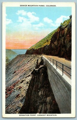 Postcard~ Denver Mountain Parks~ Sensation Point, Lookout Mountain ...