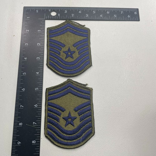 SUBDUED SMALL SIZE OLD STYLE CHIEF MASTER SERGEANT USAF Rank Patch Lot ...