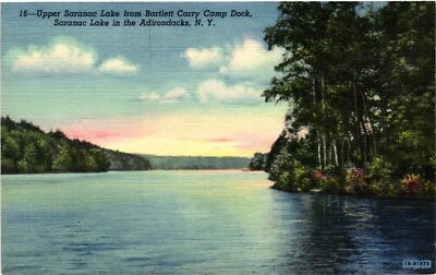 Vintage Postcard- Upper Saranac Lake, Adirondack, NY. | eBay