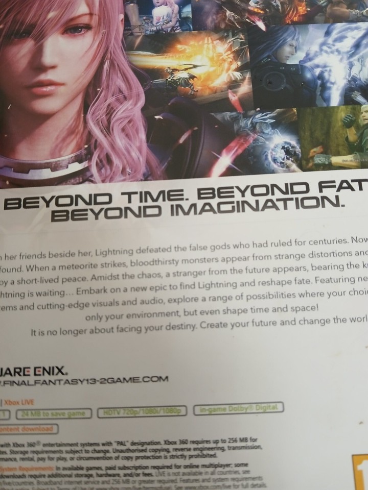 Final Fantasy X111 Xbox 360 Game 2 Discs | eBay UK