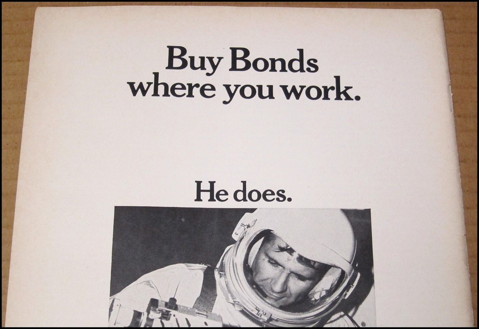 1967 Buy U.S. Savings Bonds Print Ad Advertisement Vintage NASA ...
