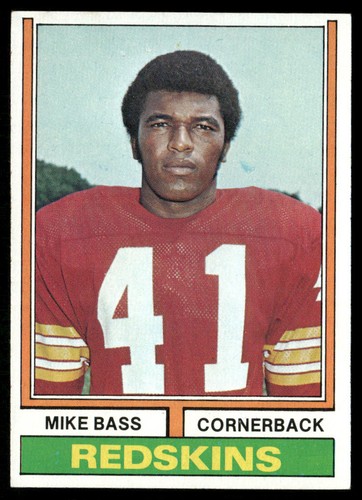 Mike Bass 1974 Topps #84 Washington Redskins EX | eBay