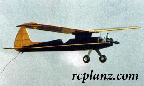 R/C AIRPLANE PLANS & PATTERNS: Trixie 48" Wingspan - RC Parasol Sport ...