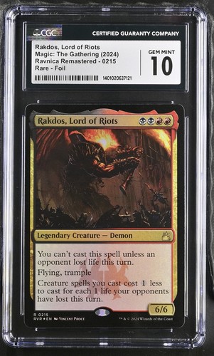 MTG Rakdos, Lord of Riots Ravnica Remastered 0215 Foil Rare for sale ...