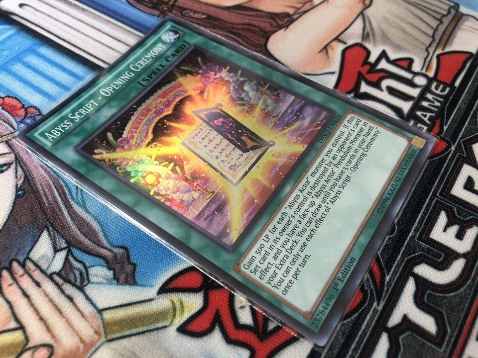 yugioh Abyss Script - Opening Ceremony super rare 1st edition DESO ...