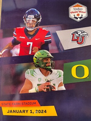 2023 2024 FIESTA BOWL GAME PROGRAM OREGON DUCKS LIBERTY FLAMES COLLEGE ...
