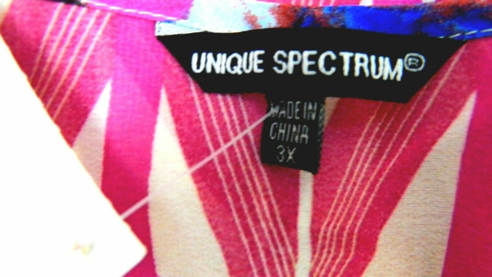 Unique Spectrum Women Plus Size 1x 2x 3x Hi Lo Chiffon Tunic Top Blouse ...