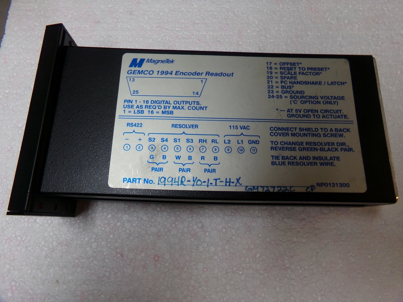 Magnetek GEMCO 1994 Encoder Reader | eBay