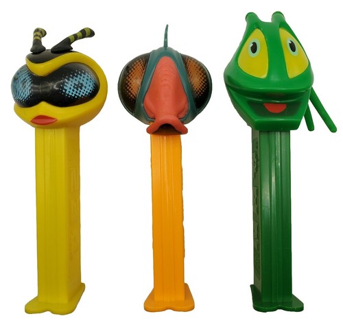 (3) VTG 2000 Insect Bug PEZ Candy Dispensers - Bee, House Fly ...