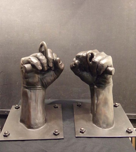 David Parvin FIST Original Unique Bronze sculpture Artist Commision ...
