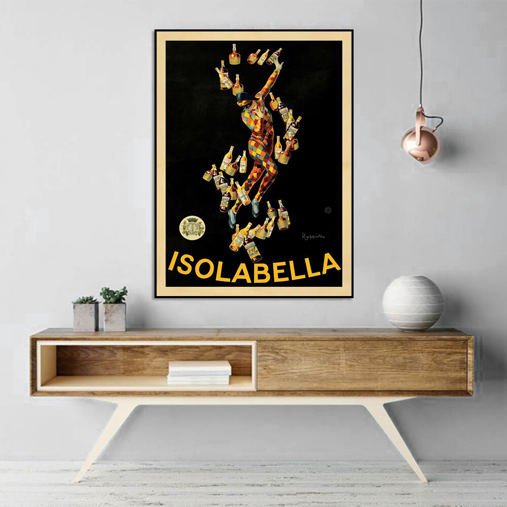 Wall Art 40cmx60cm Isolabella Black Frame Canvas | eBay