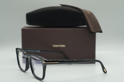 NEW TOM FORD TF 5870-F-B 001 BLACK AUTHENTIC EYEGLASSES FRAMES 52-21 | eBay