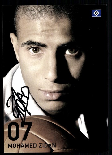 Mohamed Zidane Autogrammkarte Hamburger SV 2007-08 Original Signiert +A ...