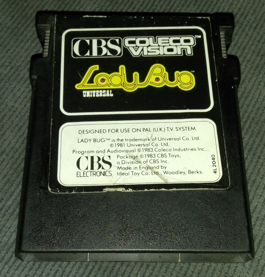 Coleco Vision - "Lady Bug" Game by Universal ColecoVision CARTRIDGE ...