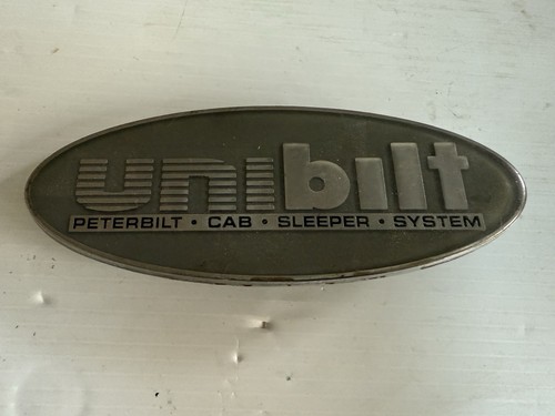 Vintage Peterbilt Unibilt Ultracab Emblem Badge Hood Semi Truck Logo ...