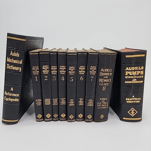 Audels Engineers and Mechanics Guides Volumes 1-8 W/ Dictionary ...