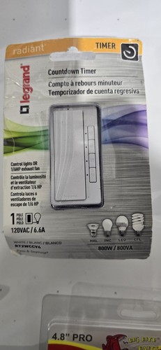 Legrand Radiant Countdown Timer Light Switch White RT2WCCV4 | eBay