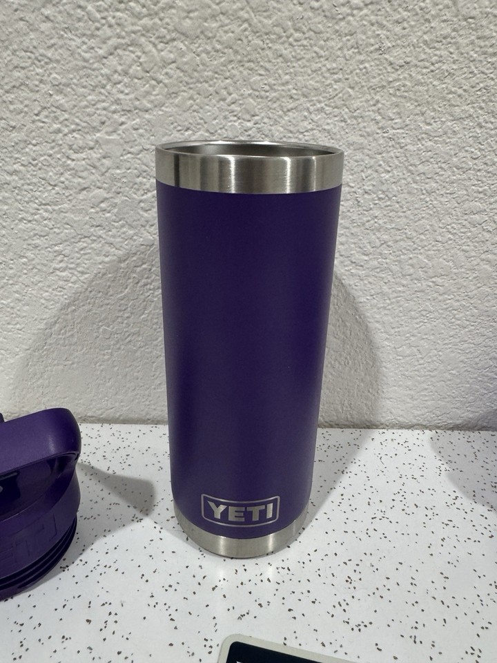 Yeti Peak Purple Rambler 18oz Bottle w/ Straw Cap RARE | eBay