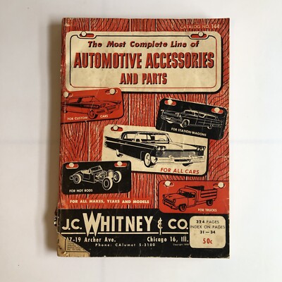 1959 Vintage JC Whitney & Co. Automotive Car Accessories & Parts ...