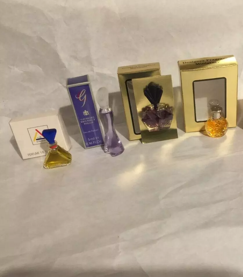 Vintage Designer Fragrance Collection Perfume 4 Pc. Mini Gift Set FULL ...