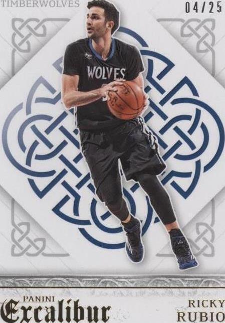 2015-16 Panini Excalibur - Ricky Rubio #43 Gold /25 for sale online | eBay