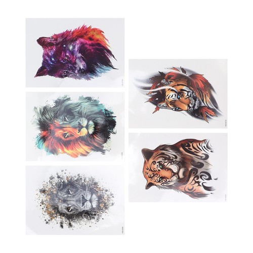 5Pcs Half Arm Temporary Tattoo Sticker Long Lasting Tattoo Stickers For ...