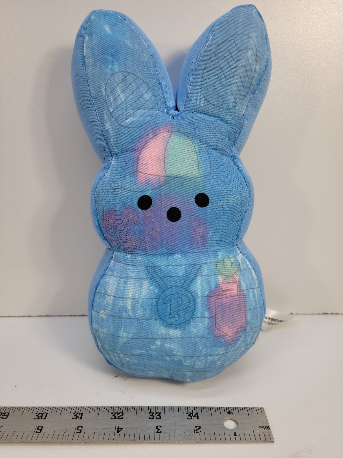 Peeps Jumbo Plush Tie Dye Blue Sparkle 10” Easter Stuffed Limited ...