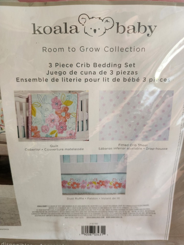 Koala Baby Crib Bedding Set Nursery Room To Grow Collection Quilt Sheet ...