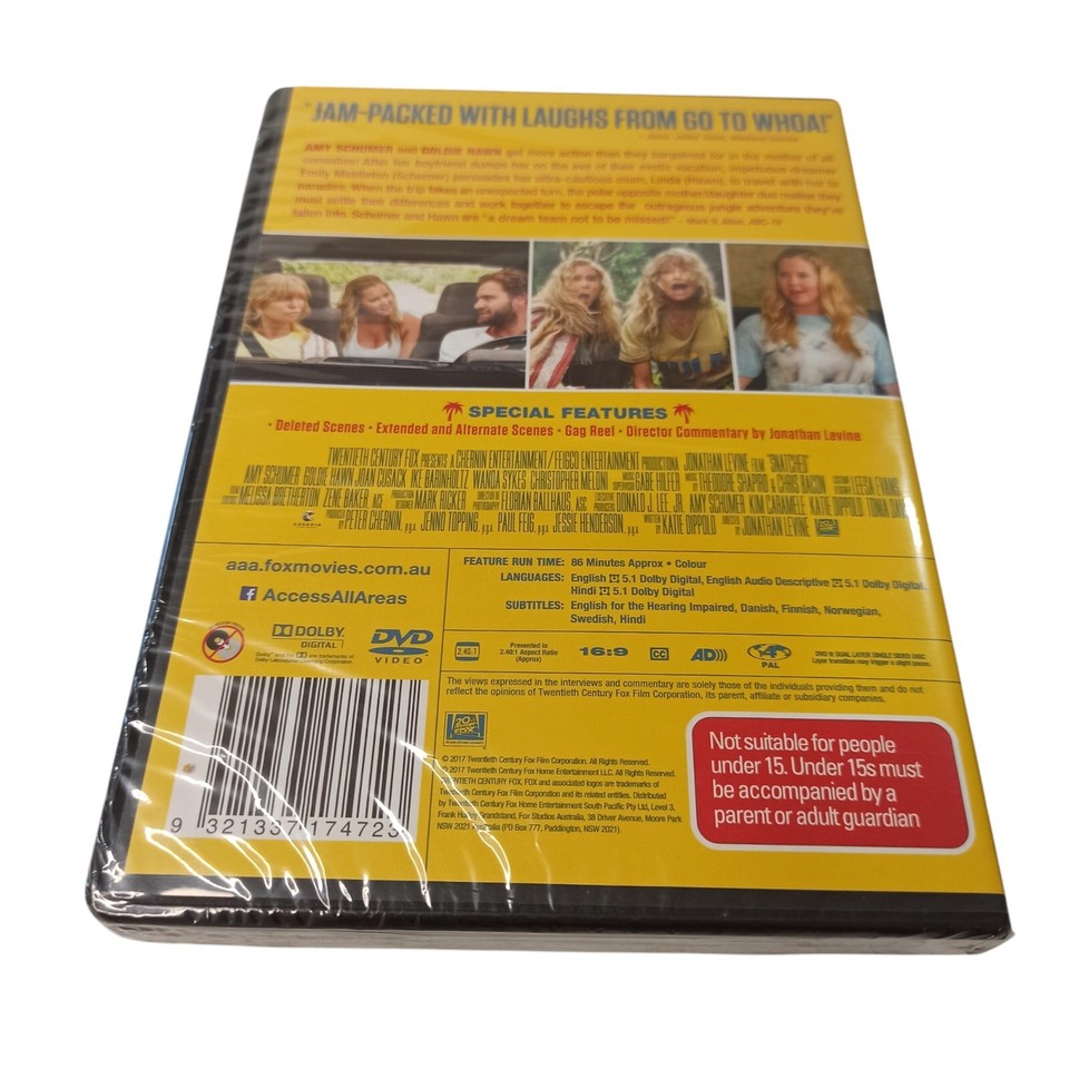 Snatched (DVD 2017) Action Adventure Comedy Vacation Travel Crime R4 ...