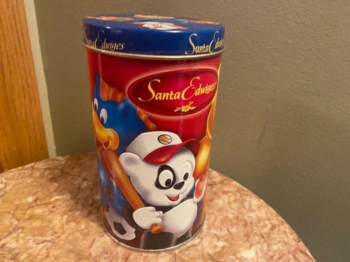 SANTA EDWIGES ANIMAL COOKIES TIN BANK Canister Cartoon Panda Bear ...