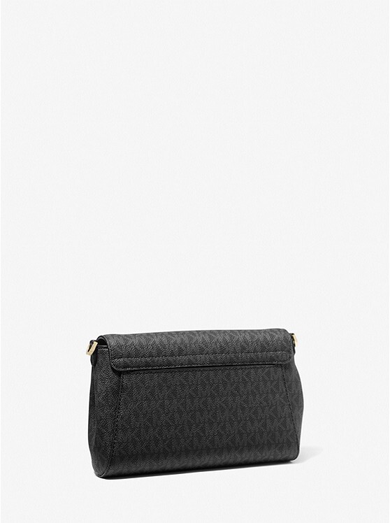 MICHAEL KORS Jet Set Medium MK Logo PVC Convertible Crossbody Pouchette ...