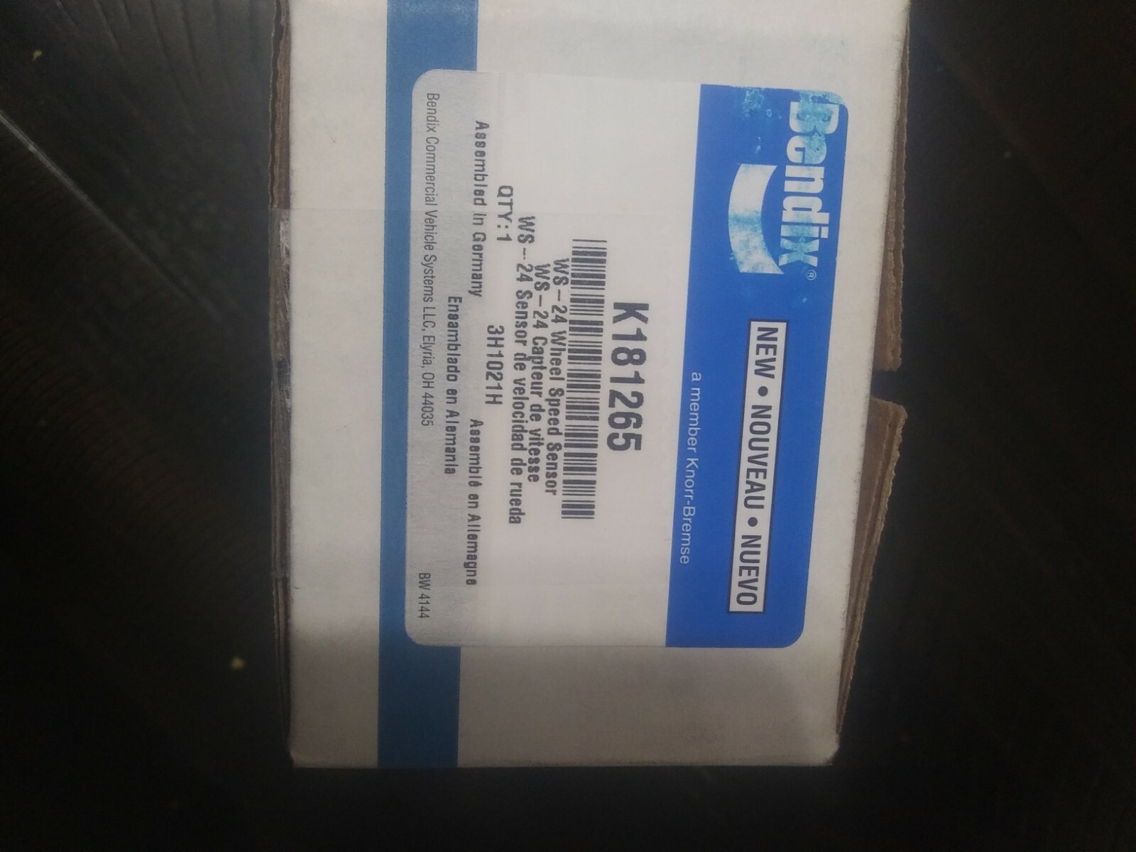 Bendix K181265 - Ws-24 Wheel Speed Sensor Service for sale online | eBay