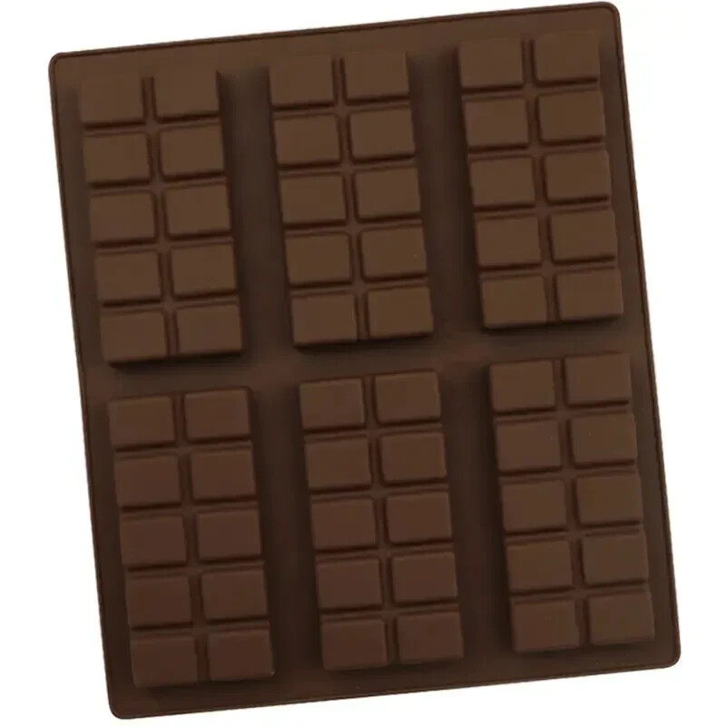 Rectangle Chocolate Bar Mould Wax Melts Silicone Mould Sections Snap ...