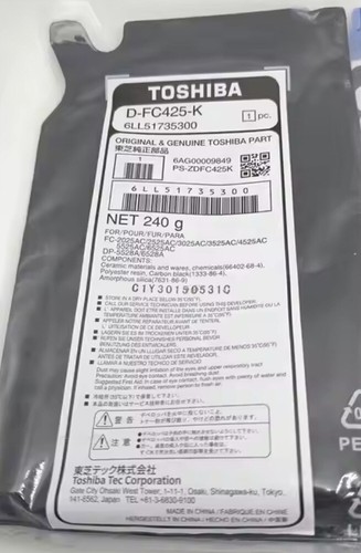 GENUINE TOSHIBA BLACK DEVELOPER D-FC425-K PART 6LL51735300 For e6528A ...