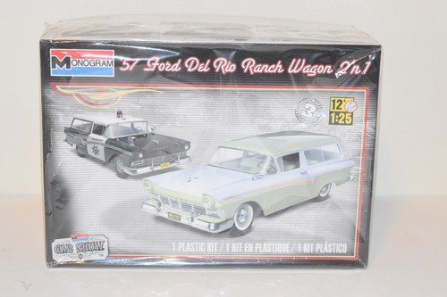 Monogram 1957 Ford Del Rio Ranch Wagon 2n1 1:25 Plastic Model Kit #85 ...
