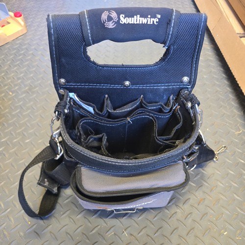 Southwire Electrician's Shoulder Tool Pouch Storage Durable Black 16 ...