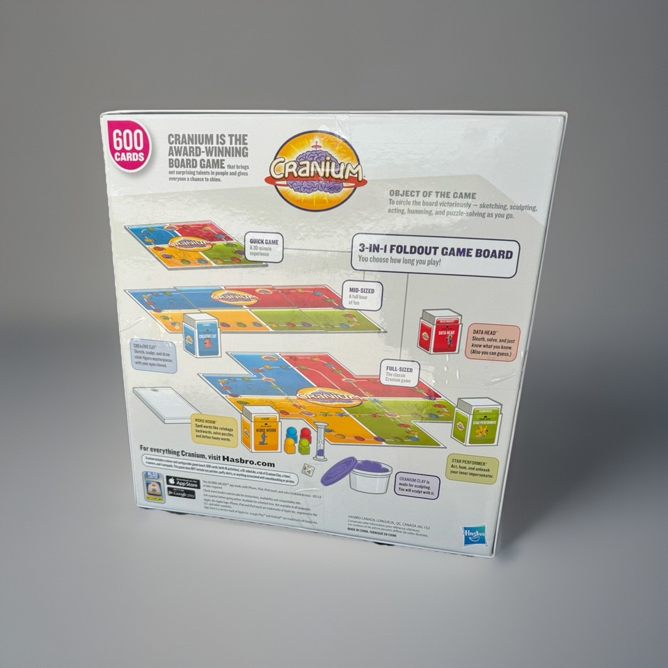 Hasbro 3-In-1 Cranium 2014 Kids Family Board Card Game 4+ Players ...