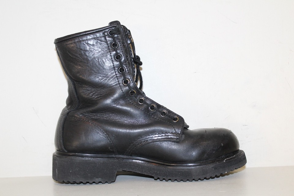 Red Wing Boots Sz 5 D Steel Toe Super Sole Military Combat Front Zip ...