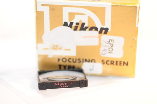 Nikon F Focusing screen J RED letters w box for F F2 35 mm FILM SLR ...