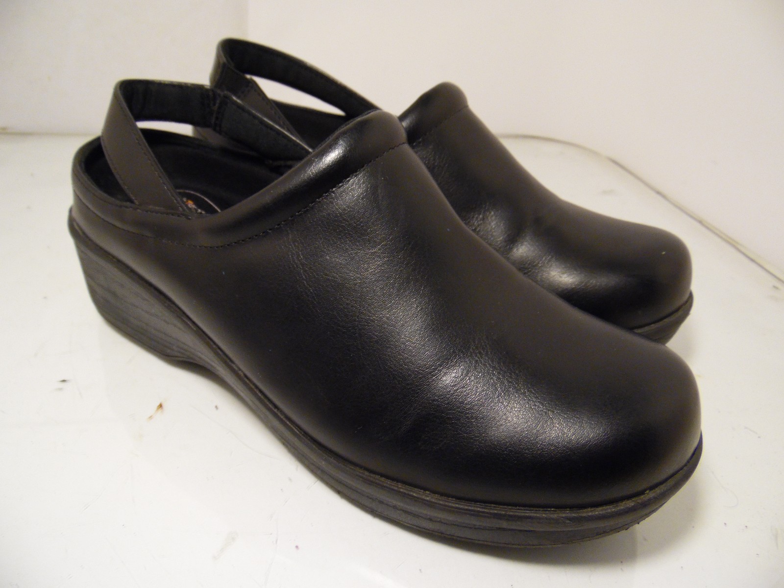 Safe T Step Black Clogs Walking Working Shoes Sling B… - Gem