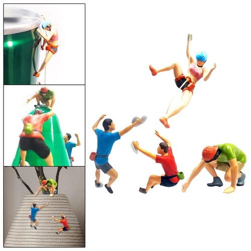 4pcs 1/64 Scale Rock Climbing Figures Climber Train Fairy | eBay Australia