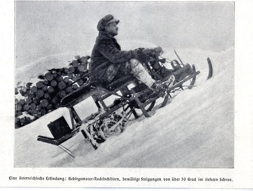 Inventions: Austrian Mountain Engine Sleds from 1911 | eBay