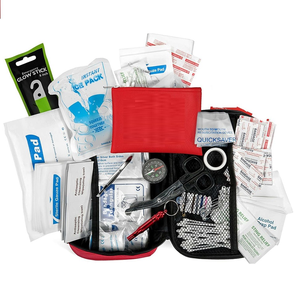2-in-1 First Aid Kit (120 Piece) Pieces First Aid Kit Compact ...