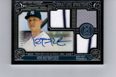 Rob Refsnyder 2016 Museum Collection Signature Swatches Triple SSTRR ...