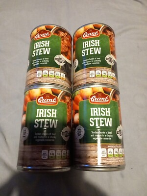4 cans of GRANT'S Irish Stew Quick Meal 392g x4 tins=1.56 KG.BBJAN2027 ...