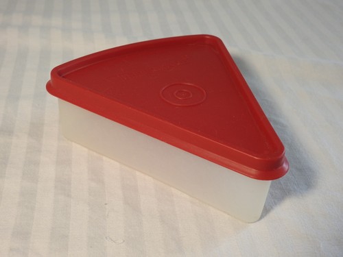 Vintage Tupperware White Pie Wedge Container w/ Red Lid, 269-13, 268-10 ...