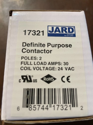 Jard by Mars 17321 , 2 Pole Definite Purpose Contactor (30A, 24V) | eBay