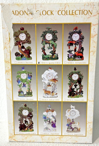 New Cadona Mantle Pendulum Clock Collection #78107-A Iguana | eBay
